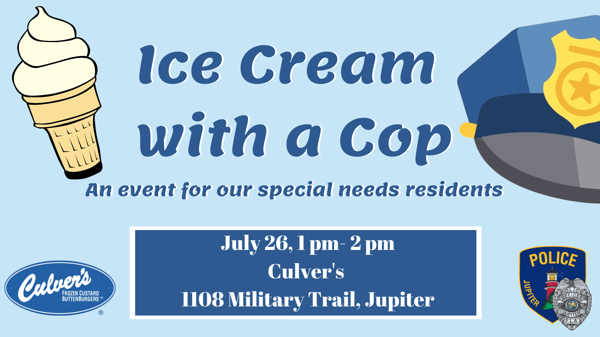 Abacoa POA | Jupiter Police Department Ice Cream with a Cop for Special ...